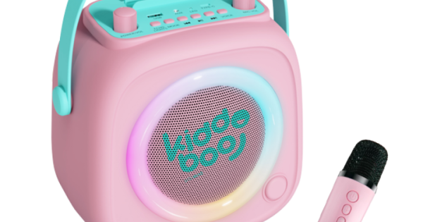 Kiddoboo KidsVoice BT Speaker & Mic Pink | Dyname