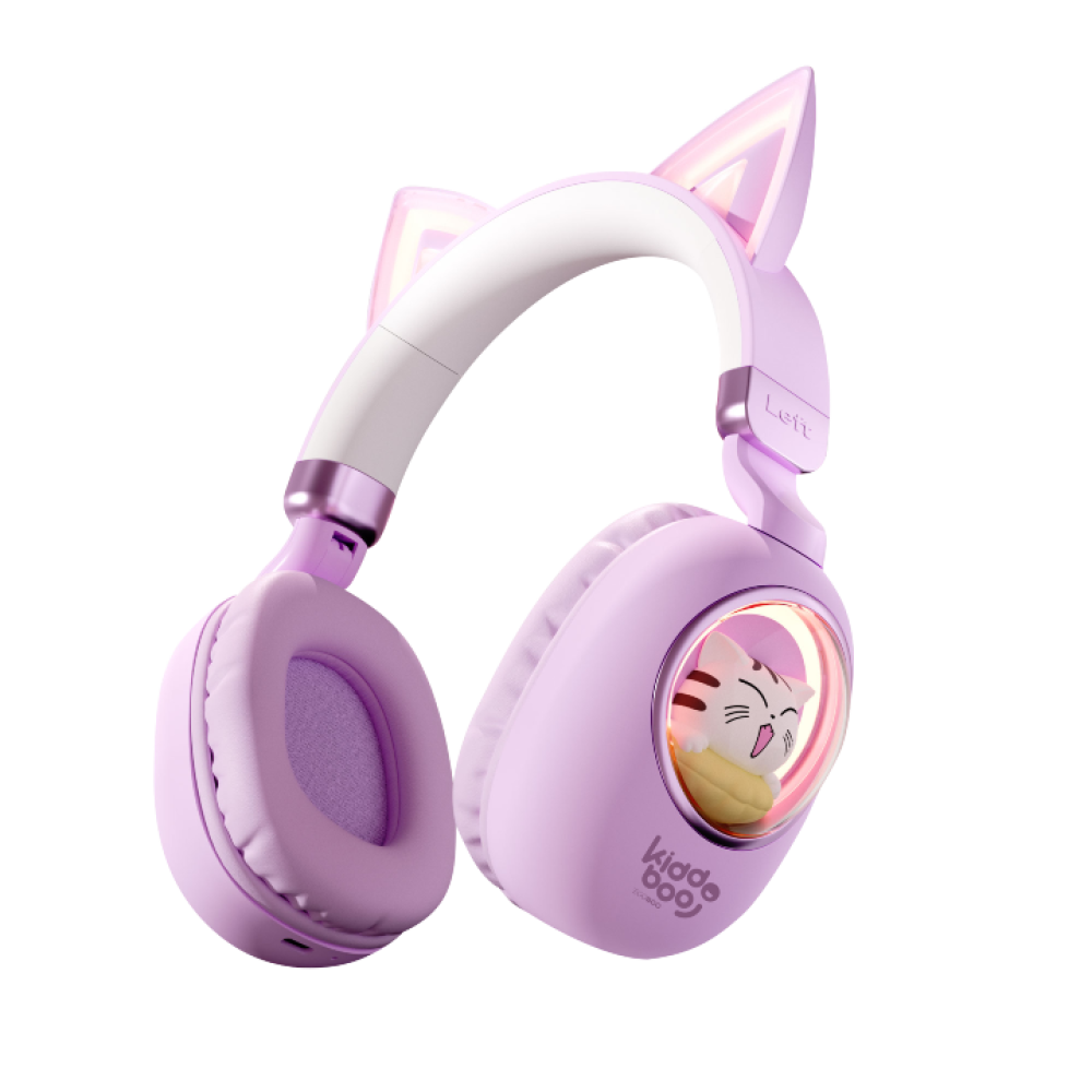 Kiddoboo Delulu Bluetooth Headphones Lavender | Dyname